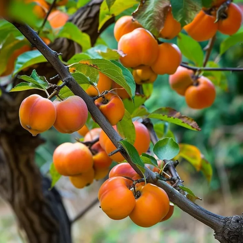 American Persimmon Tree Bare Root - Diospyros Virginiana 6-12''