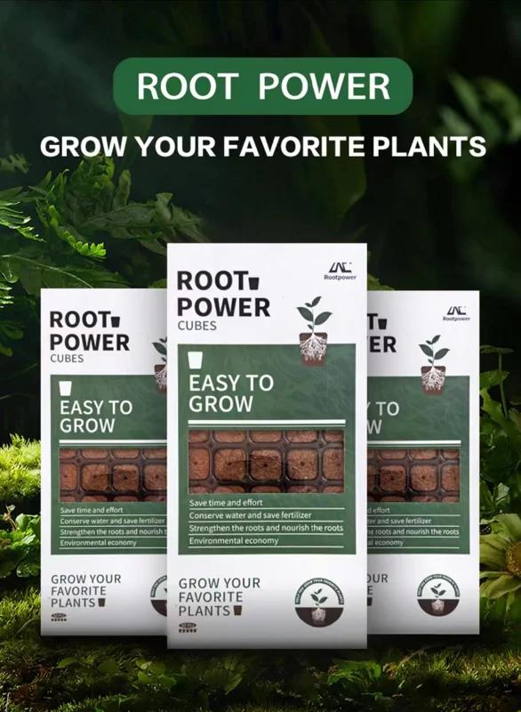 50 Coco Coir Plugs: Seed Starting & Rooting Cubes for Plants